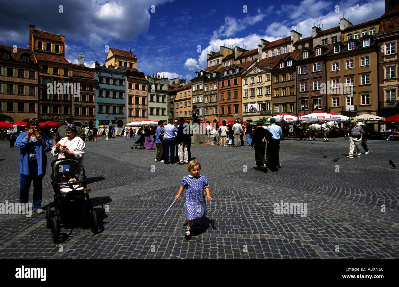 The Old Town Warsaw, Poland, which has been placed in UNESCO's list of ...