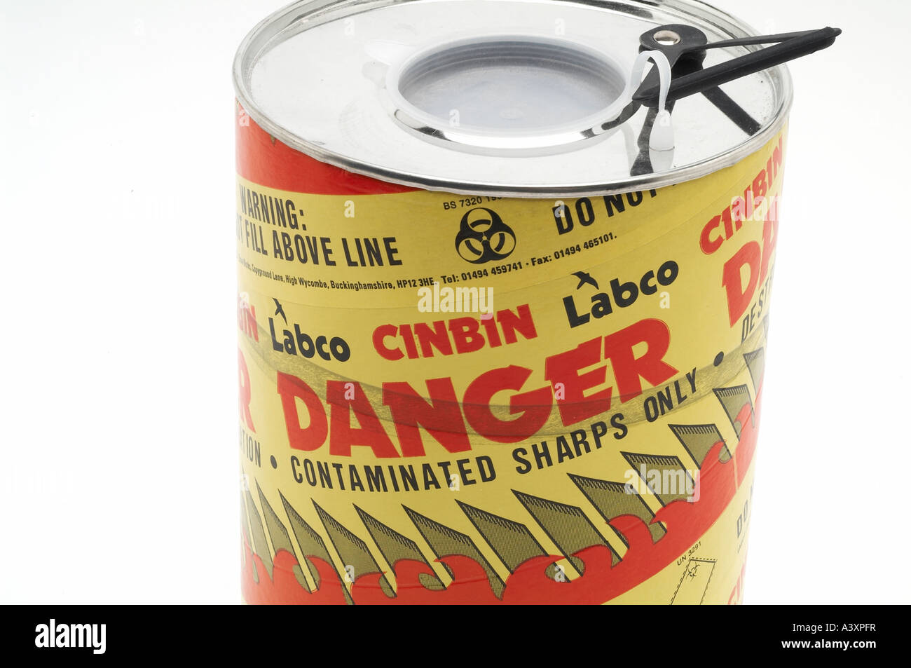 Sharps bin danger throw hi-res stock photography and images - Alamy