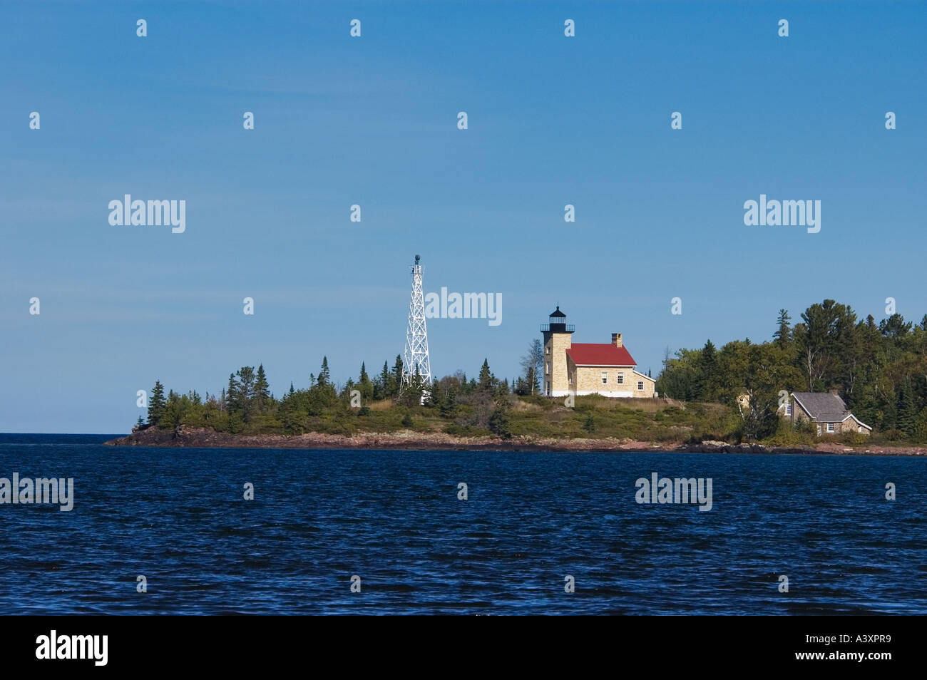 Copper Harbor Lighthouse Copper Harbor Michigan Stock Photo - Alamy