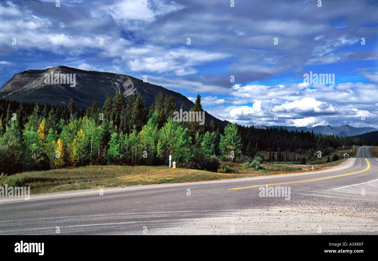 David Thompson Highway Alberta Canada Stock Photo - Alamy