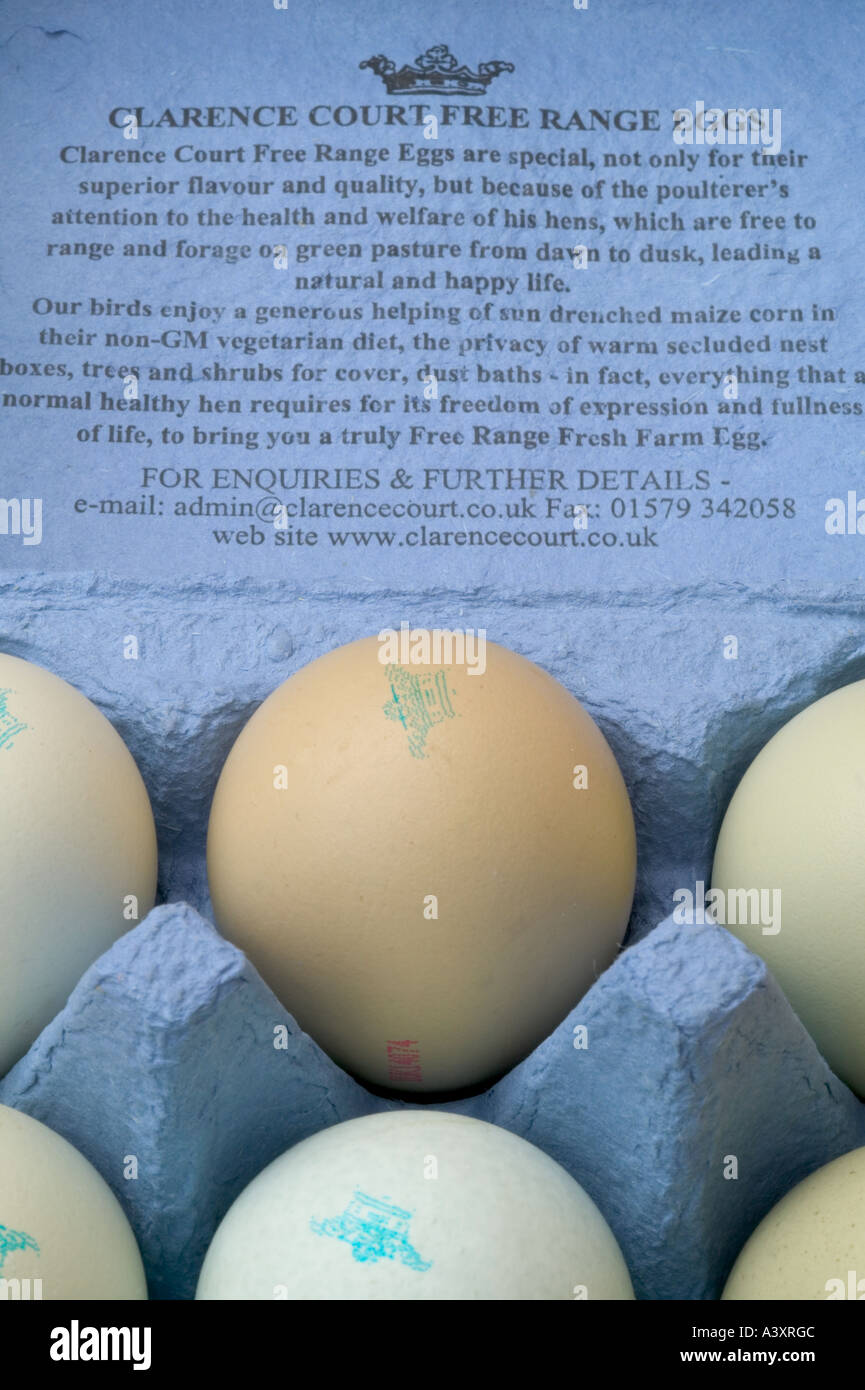 rare breed free range eggs from Old Cotswold Legbar chickens Stock ...