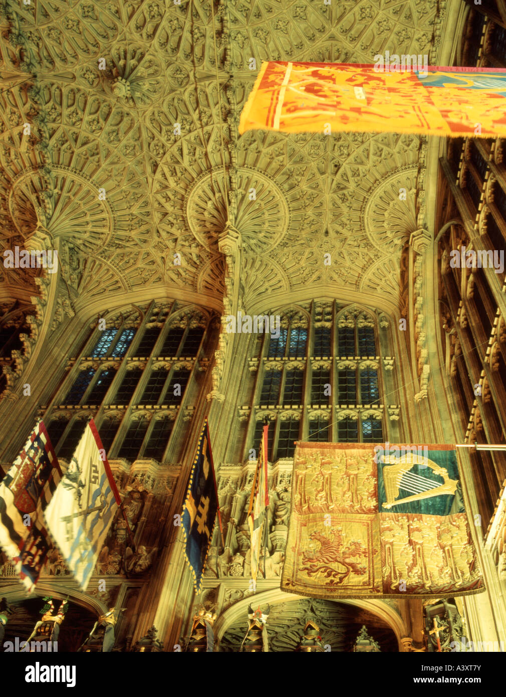 England. London. Westminster Abbey. Henry VII's chapel, ceiling Stock ...