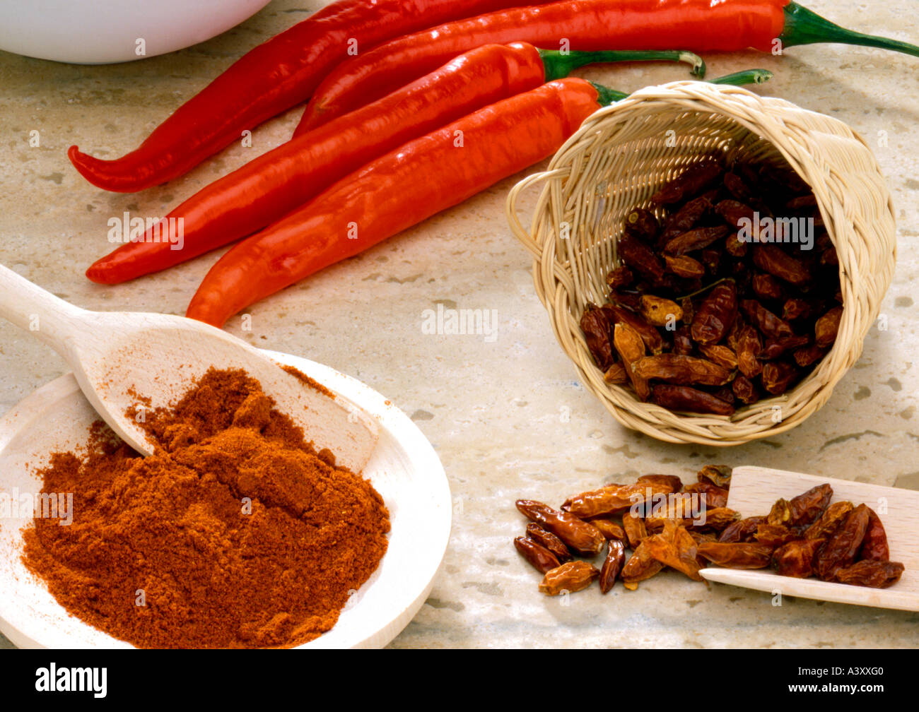 spices paprika and chilli Stock Photo - Alamy