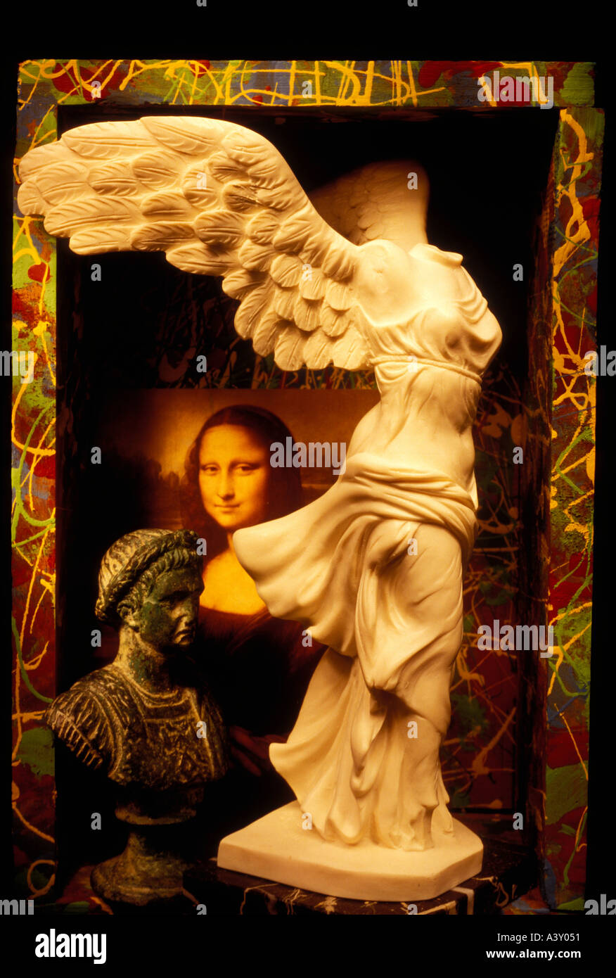 Art objects in box Stock Photo - Alamy