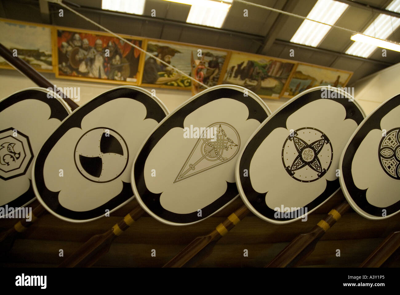 Viking shields hi-res stock photography and images - Alamy