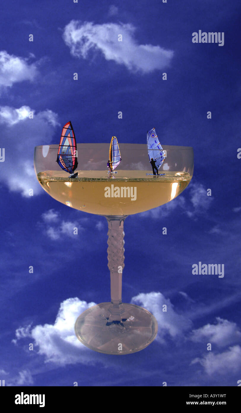 surfer in a champagne cup Stock Photo - Alamy