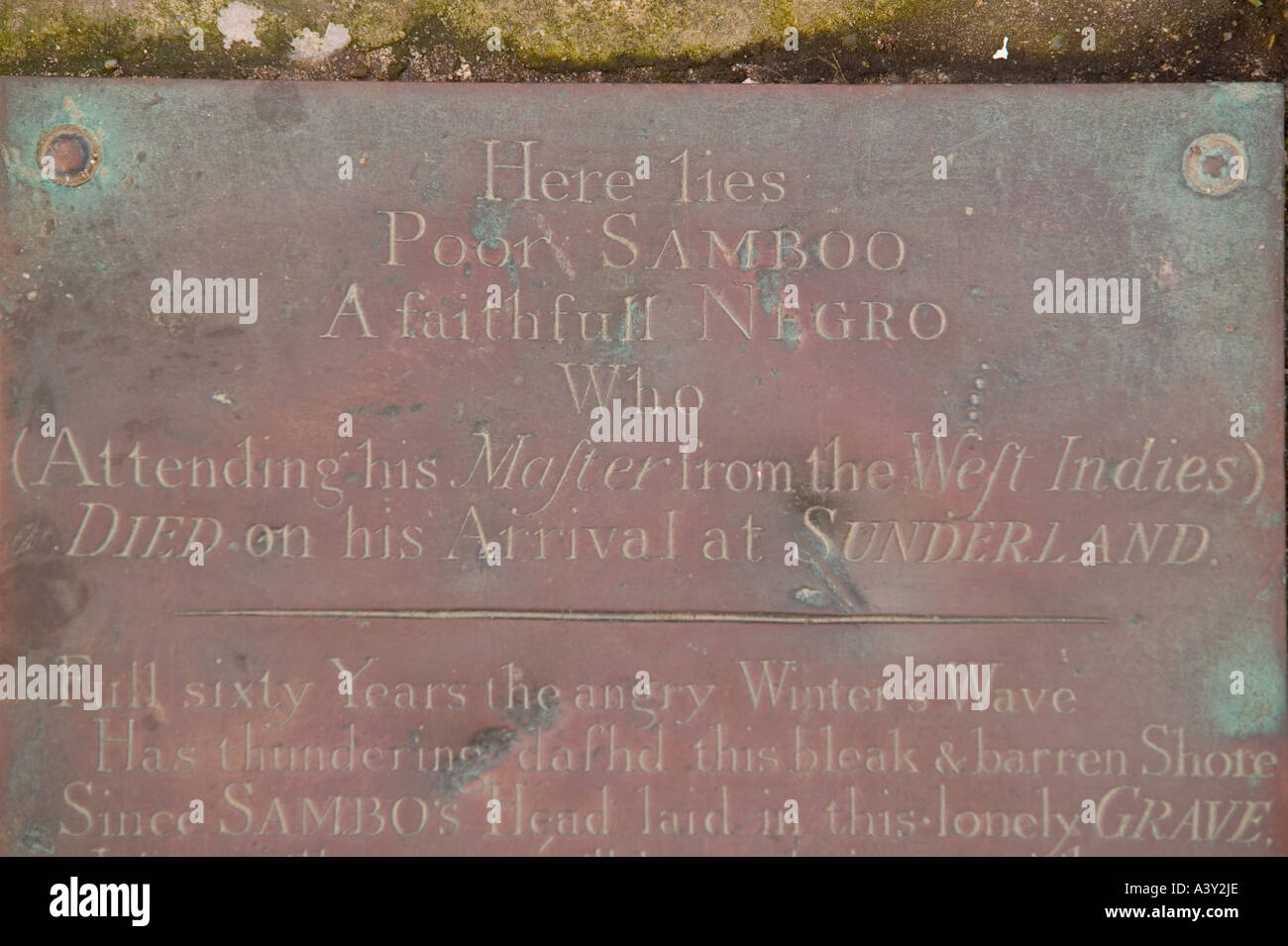 Sambos grave, a negro slave who died and was buried in unconsecrated ...
