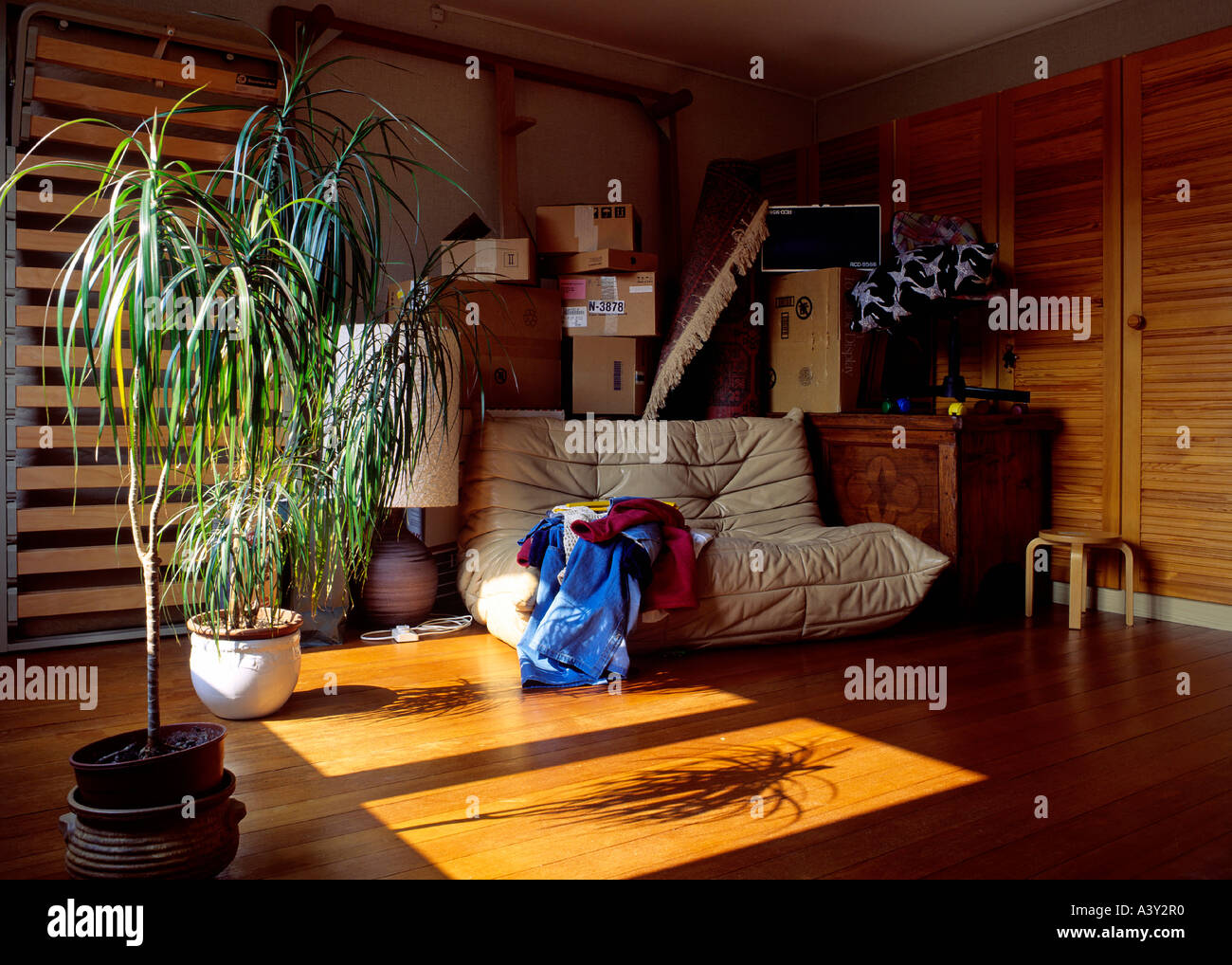 furnishings ready to moving editorial use only Stock Photo - Alamy