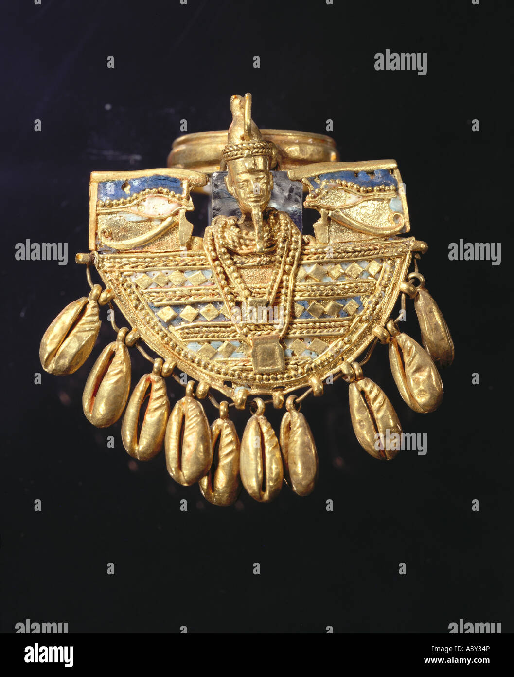 fine arts, ancient world, Egypt, craft / handcraft, shield ring with ...