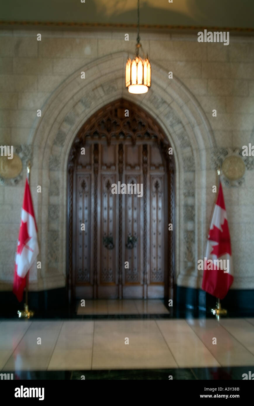 House of Commons front door entrance Parliament Buildings Ottawa Canada ...