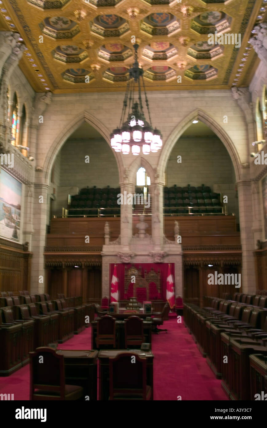 Senate interior design Canadian Parliament Buildings Ottawa Canada ...