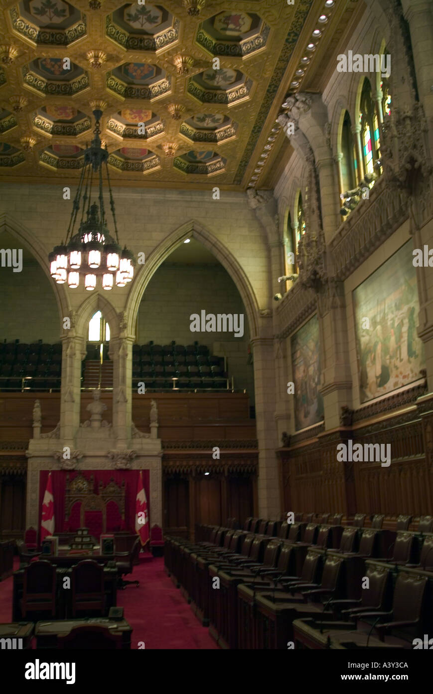 Senate house interior right Canadian Parliament Buildings Ottawa Canada ...