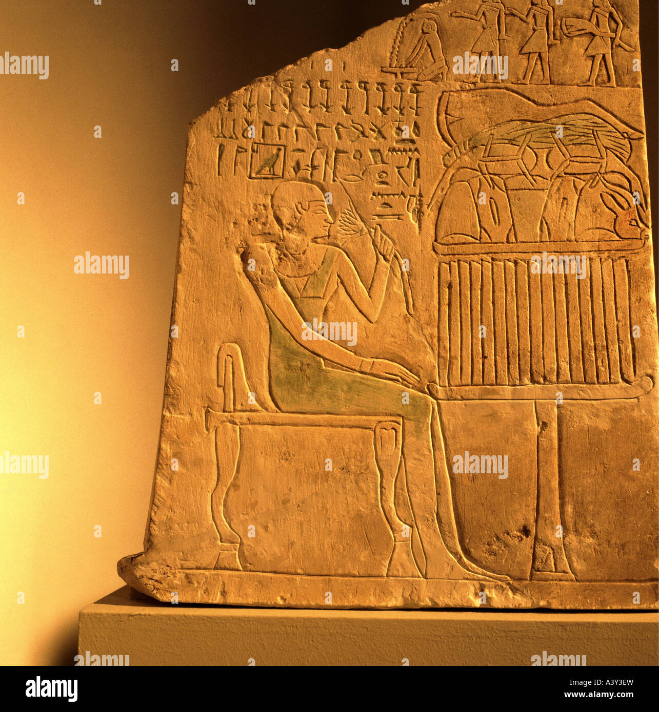 fine arts, ancient world, Egypt, Old Kingdom, relief, stone tablet ...