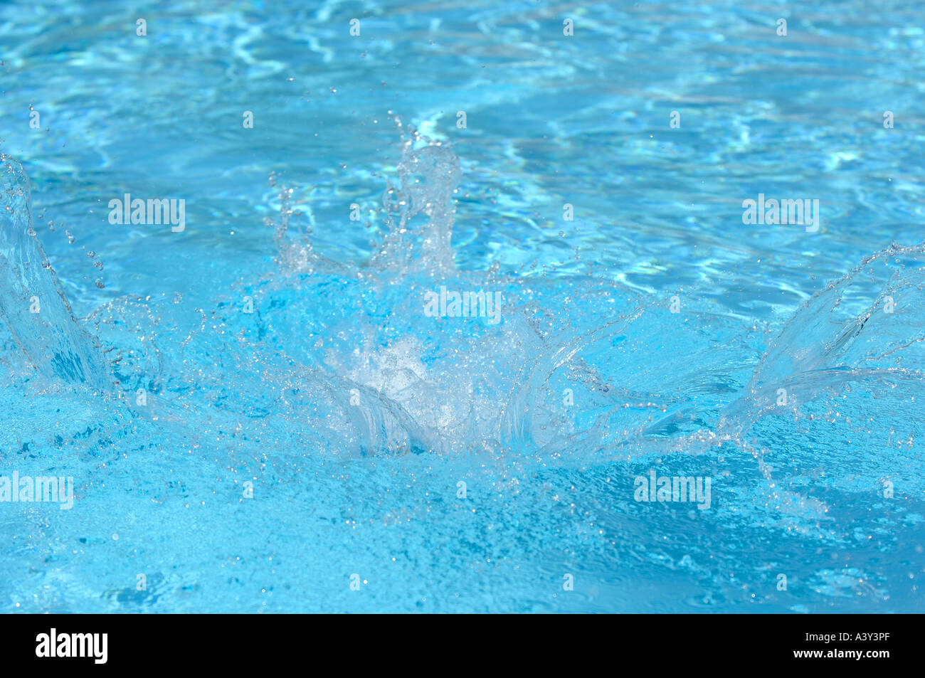 Splash after a Dive Stock Photo - Alamy