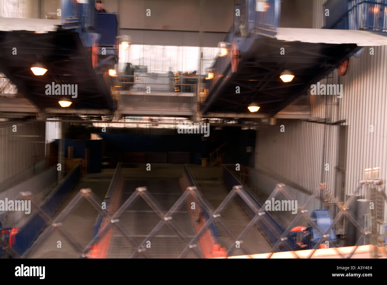 Ferry docking New York City port Stock Photo - Alamy