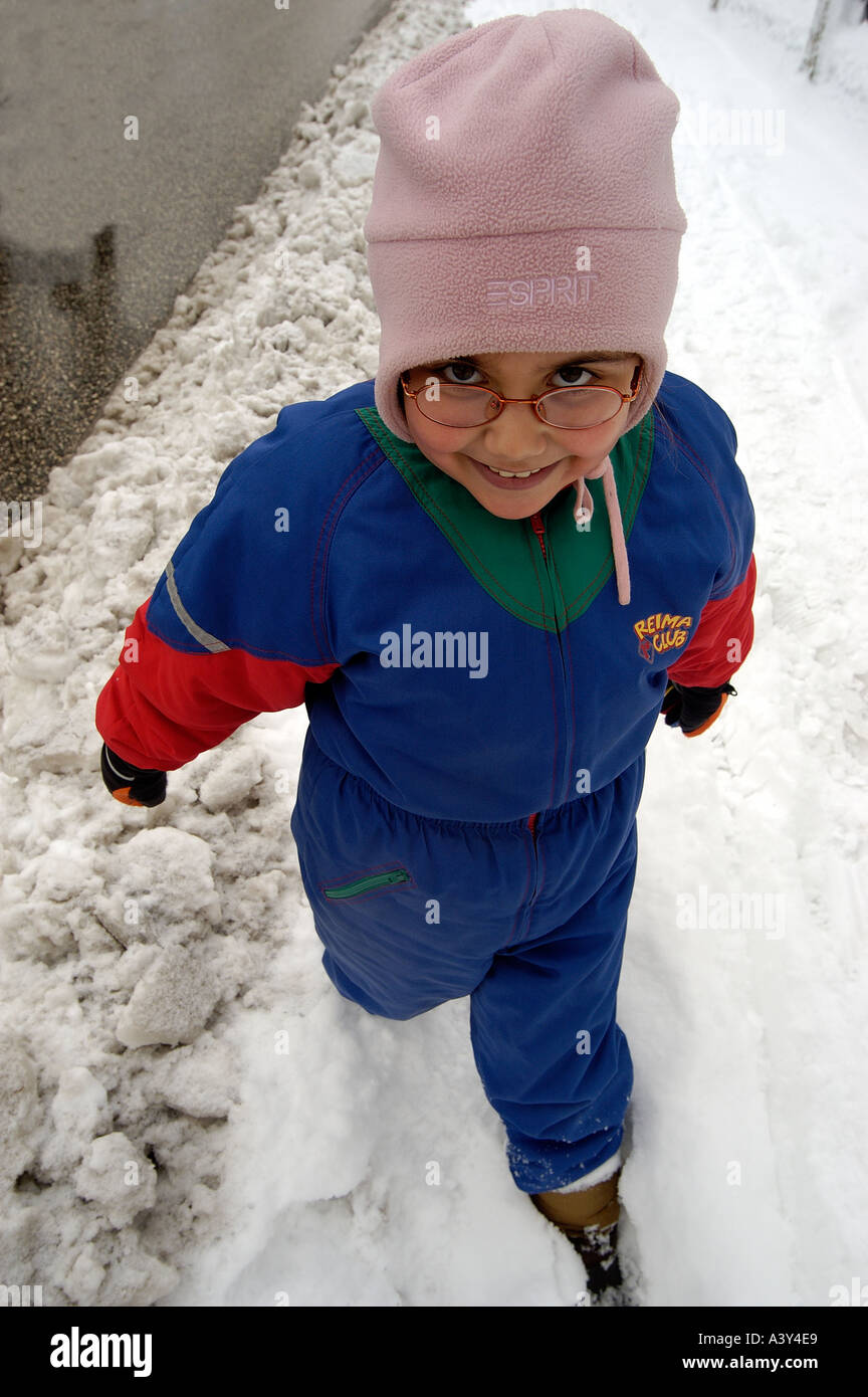 kids on the snow Stock Photo - Alamy