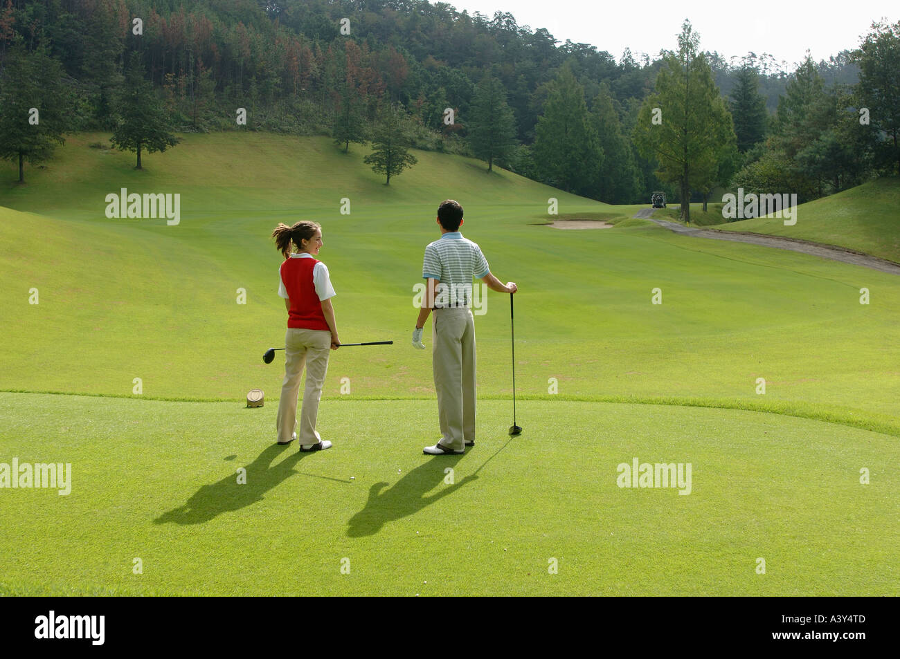 Golfers stands hi-res stock photography and images - Alamy