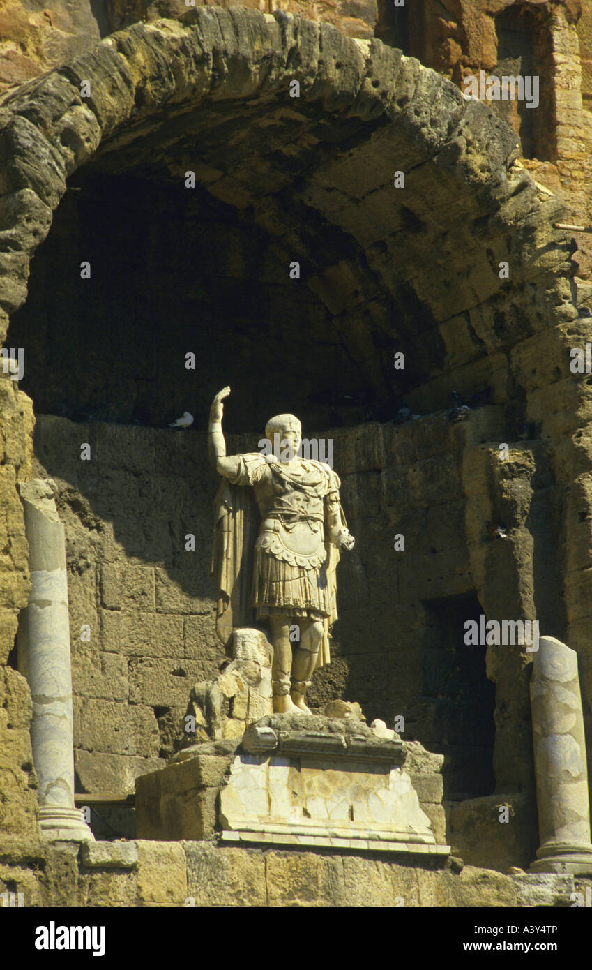 Statue augustus in amphitheatre orange hi-res stock photography and ...