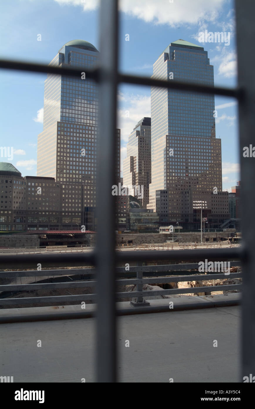 Window view Ground Zero World Trade Center New York City Stock Photo ...