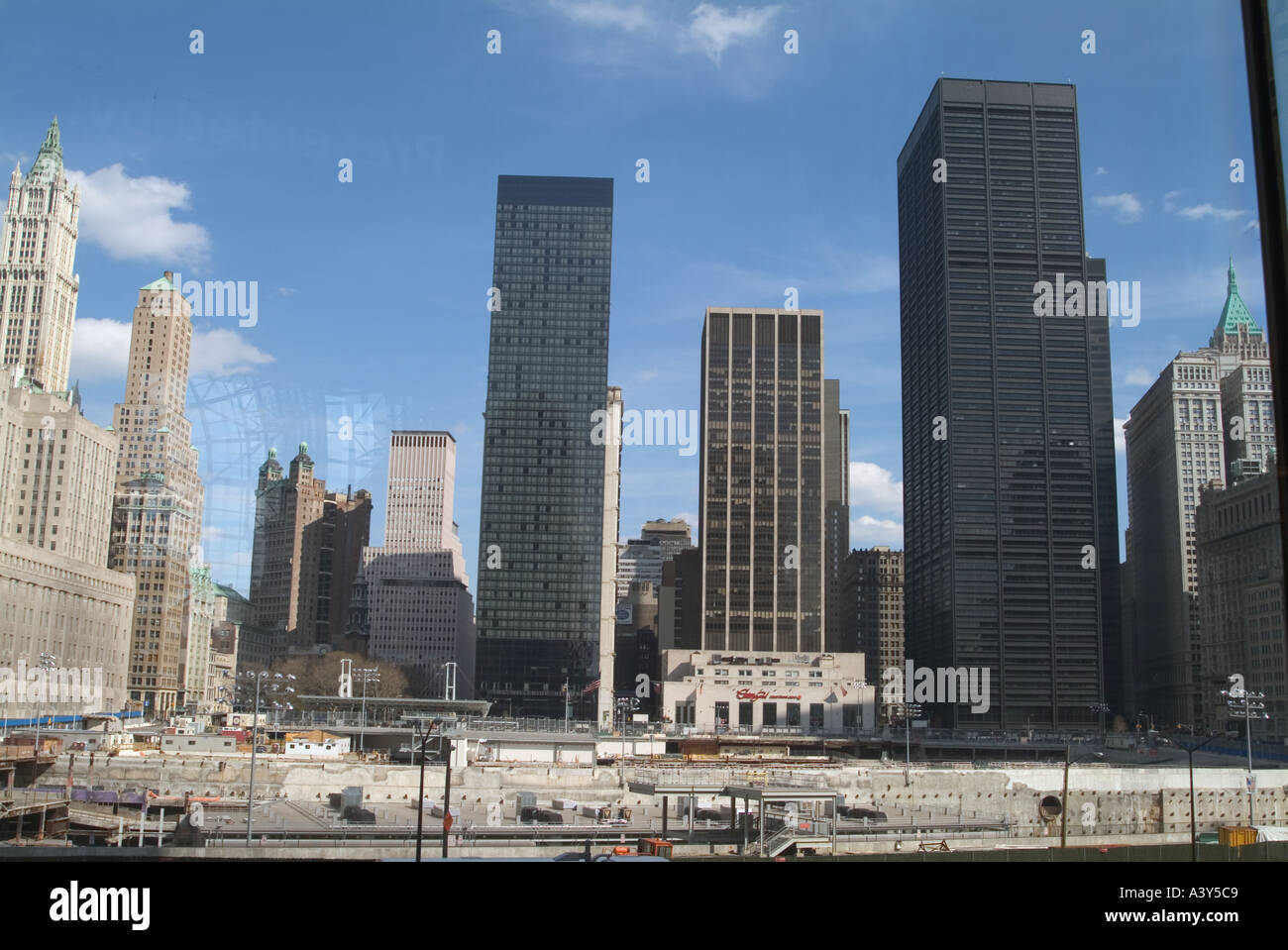 World Trade Center Ground Zero street view New York City Stock Photo ...