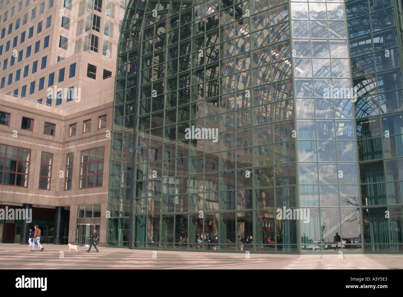 Buildings front entrance ground level external glass wall architecture ...