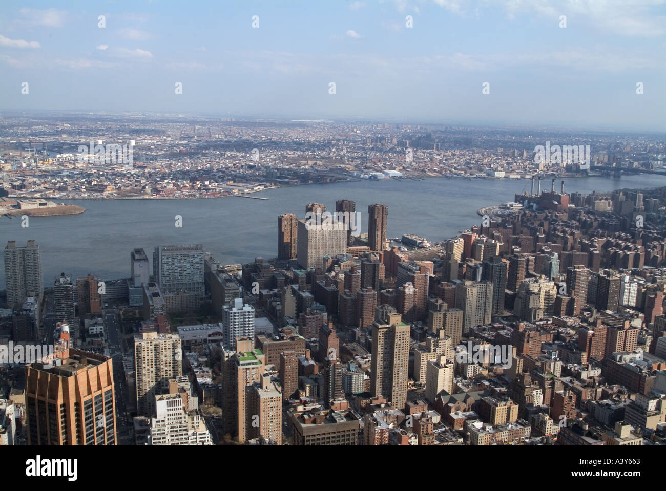 Manhattan New York City top view from Empire State Building Stock Photo ...