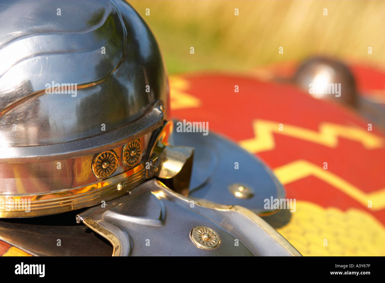 Roman army helmet Stock Photo - Alamy