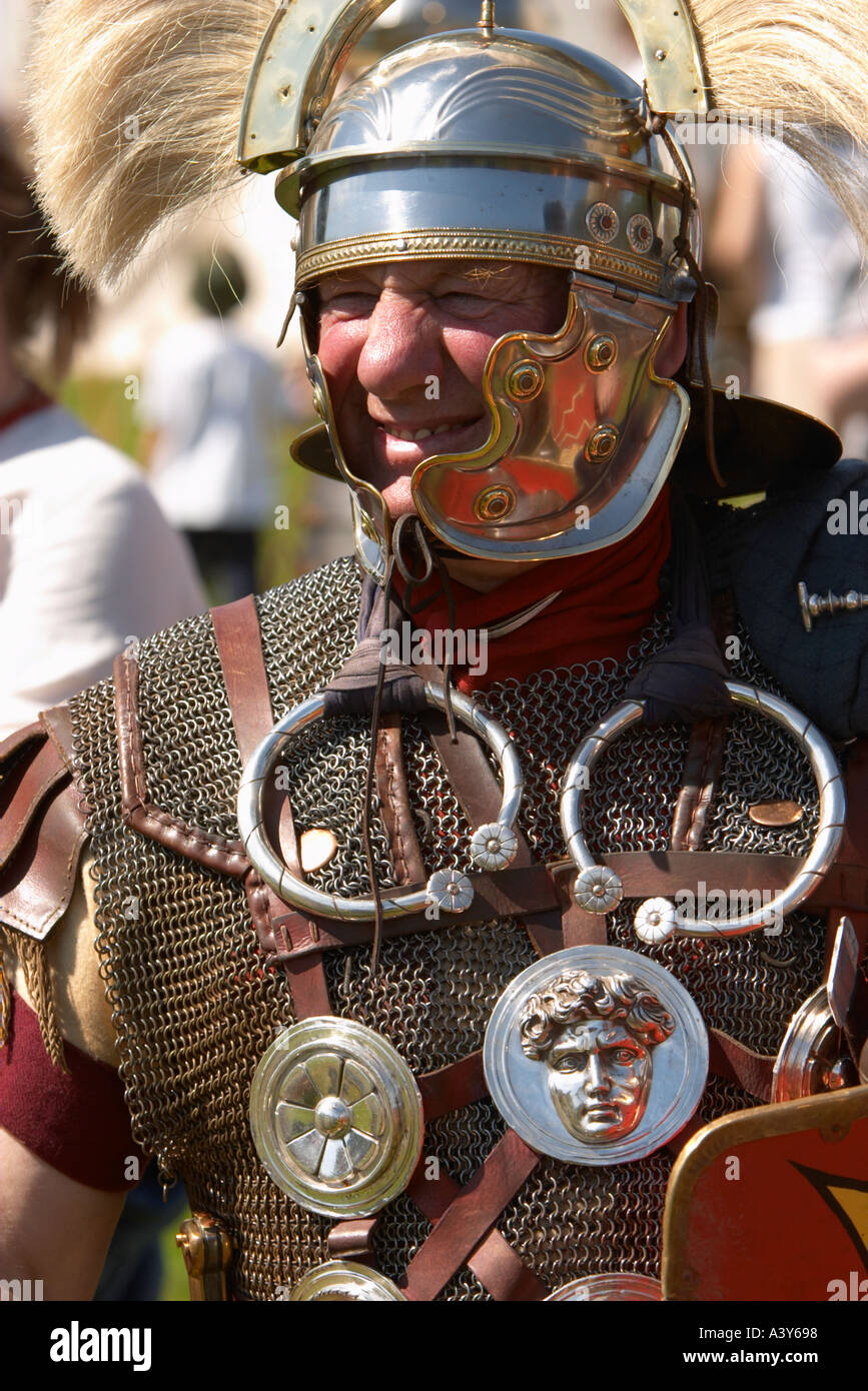 Ermine Street Guard Stoneleigh 2004 Roman commander Stock Photo - Alamy