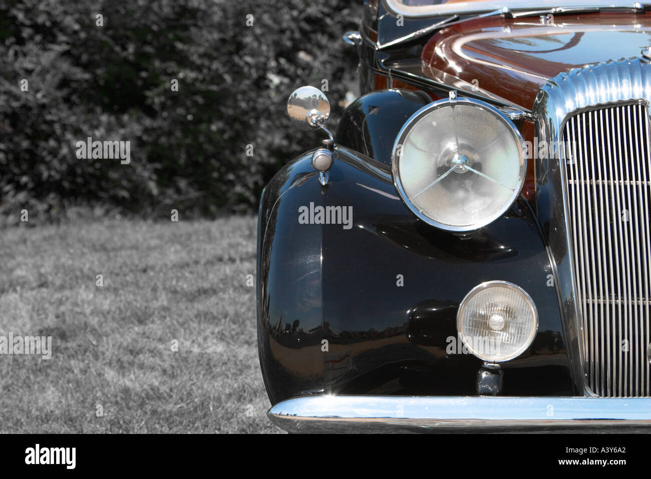 Vintage car radiator grill Stock Photo - Alamy
