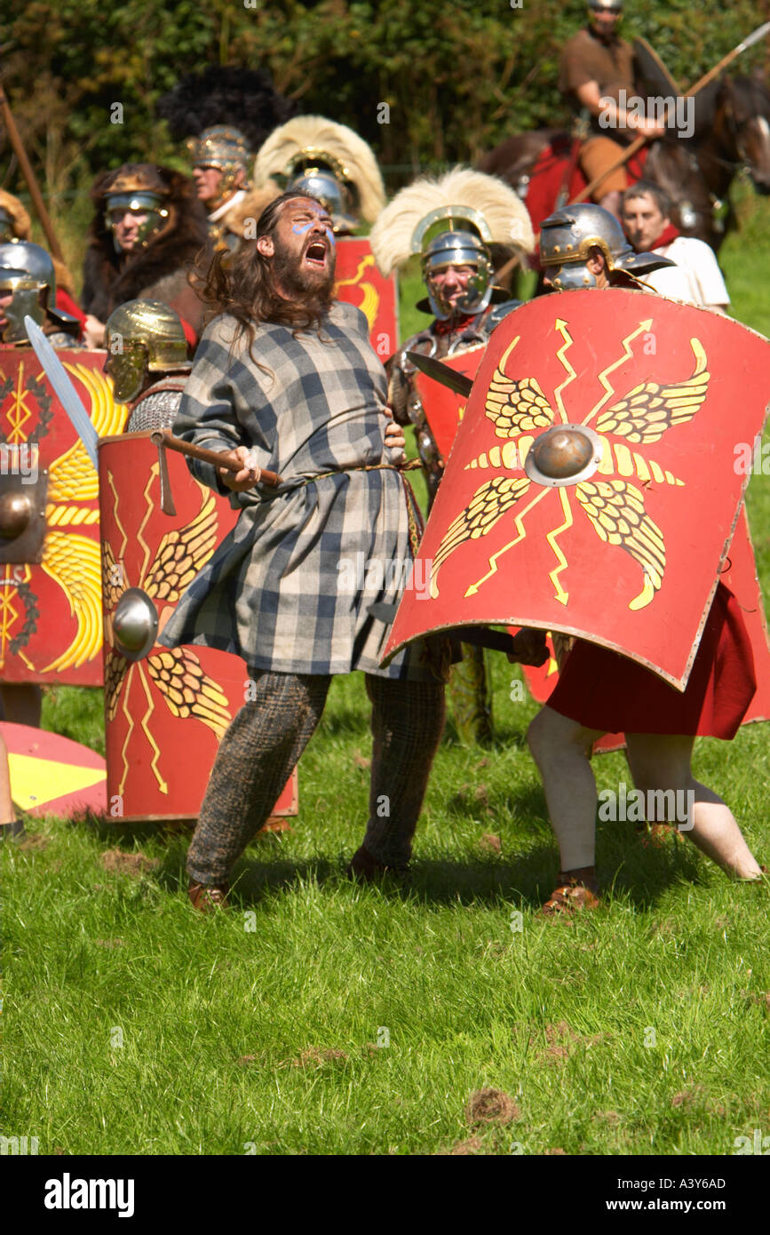 Festival of History Stoneleigh 2004 Re enactment of boadicean war Stock ...