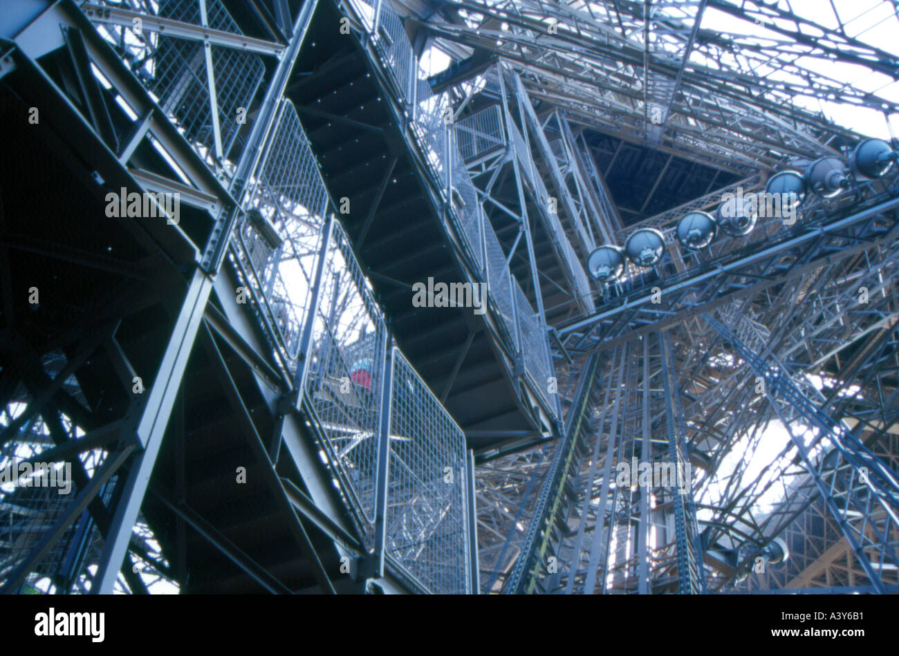 eifel tower structure paris france Stock Photo - Alamy