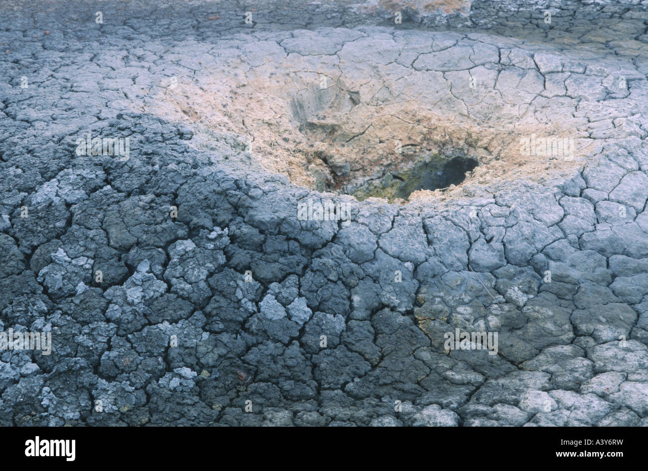 dried mud pot, Iceland, Peistareykir Stock Photo - Alamy
