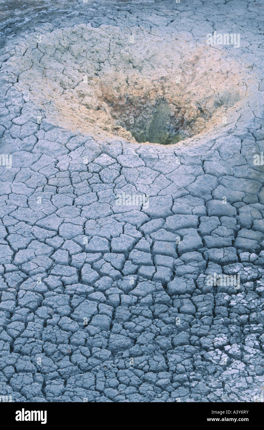dried mud pot, Iceland, Peistareykir Stock Photo - Alamy