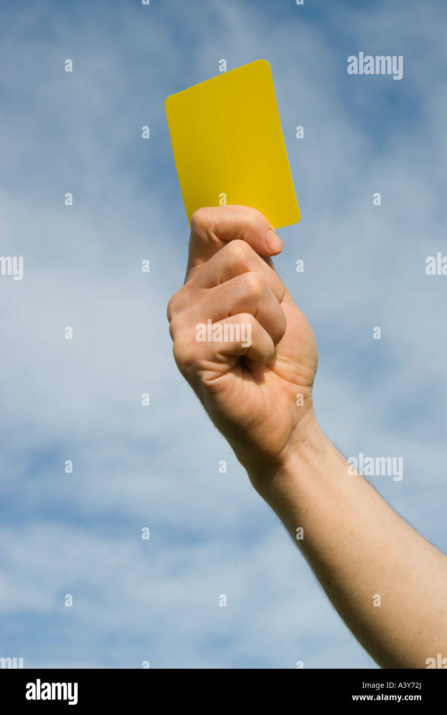 Sport football action yellow card booked booking hi-res stock ...