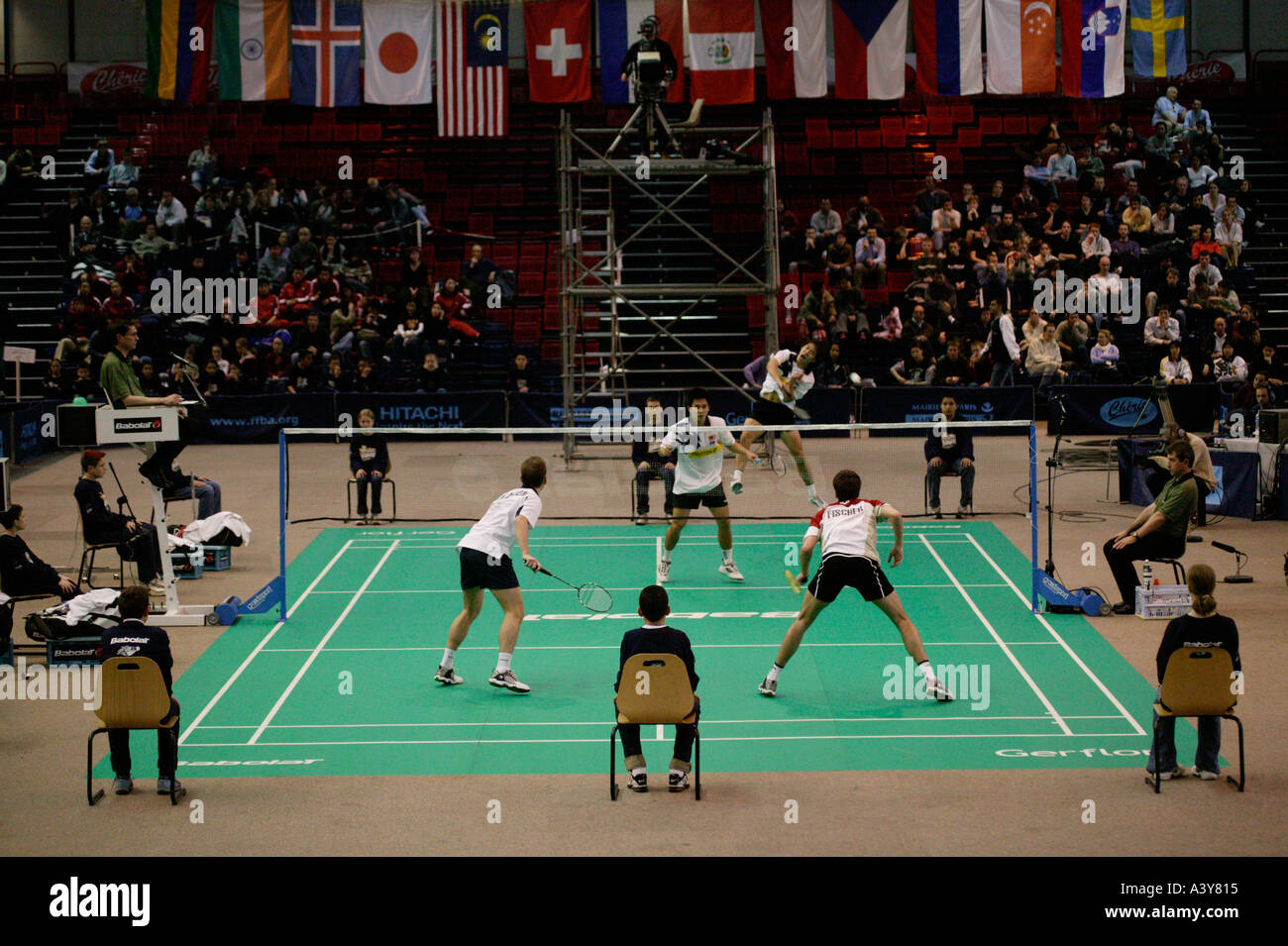 Badminton match hi-res stock photography and images - Alamy