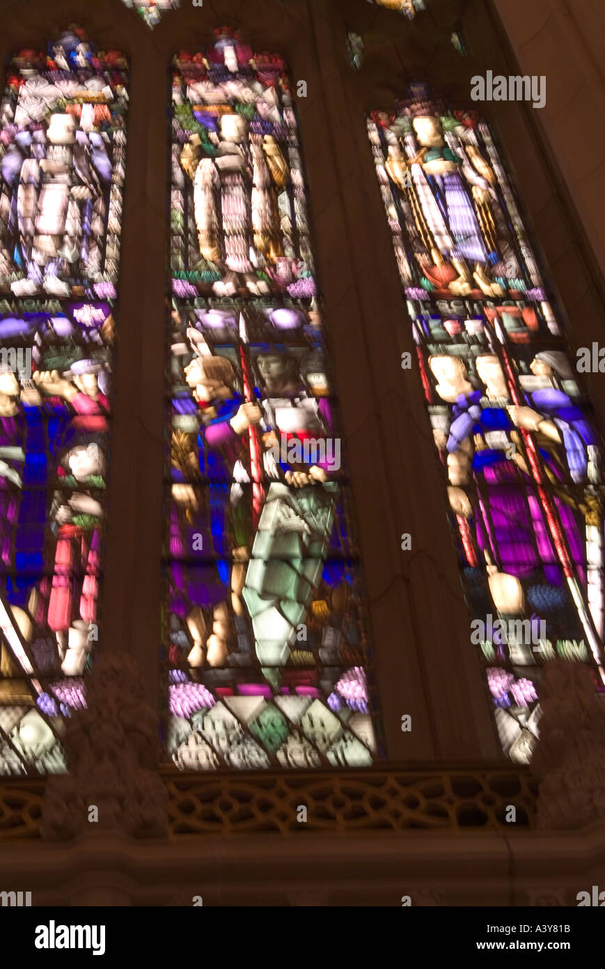 Painted glass colored arc windows Parliament Buildings Ottawa Canada ...