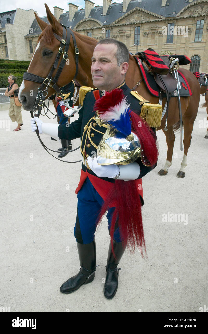 French Republican guards on show in Paris France 2004 Stock Photo - Alamy