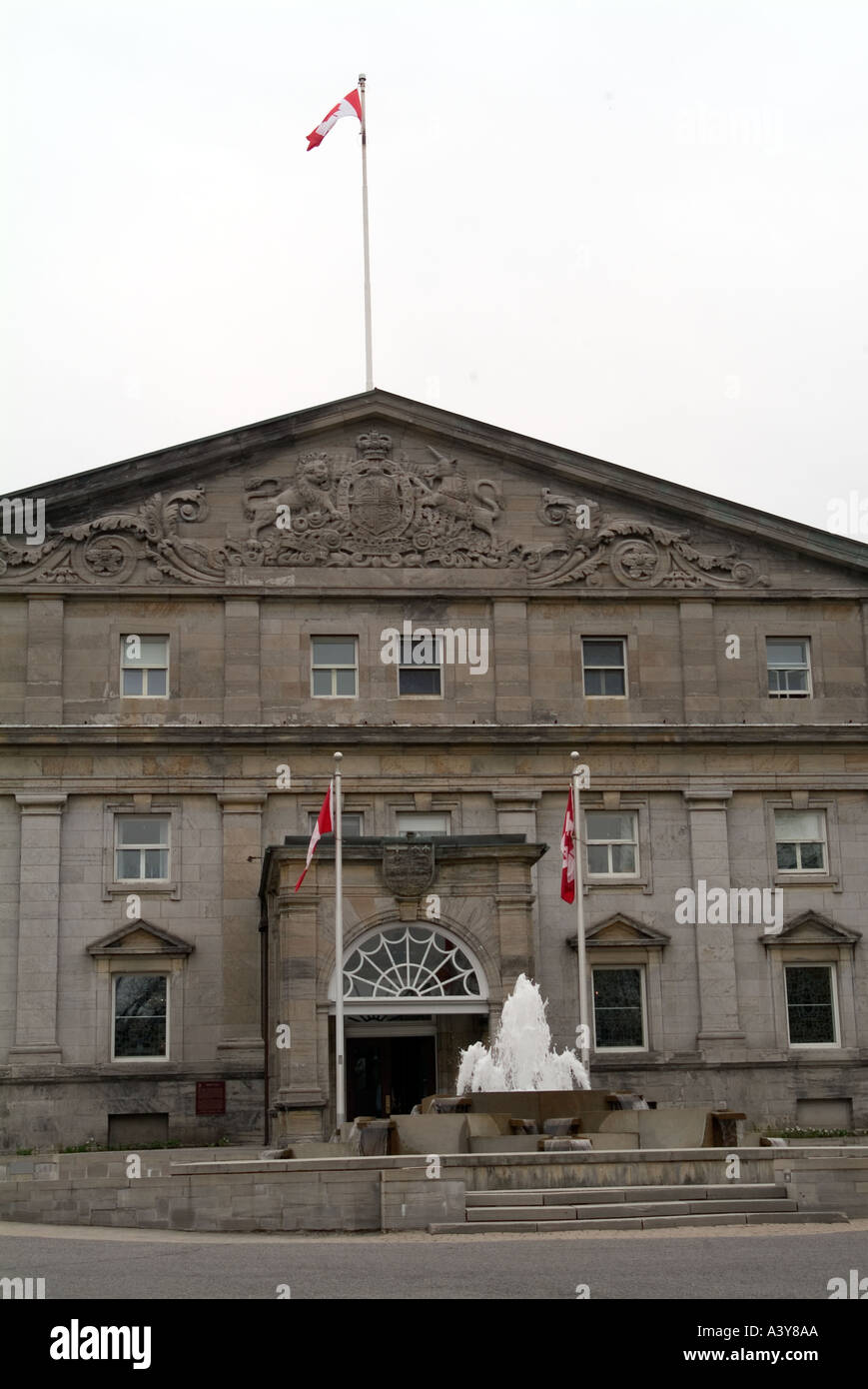 Front entrance residence Governor General of Canada Rideau Hall Ottawa ...
