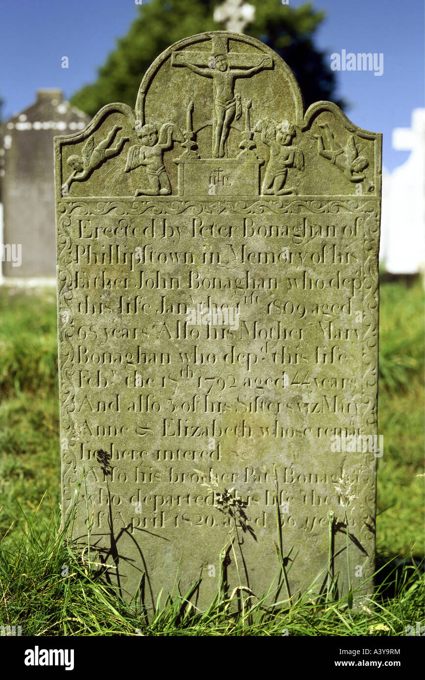 travel / geography, Ireland, Monasterboice, monuments, tombstone ...