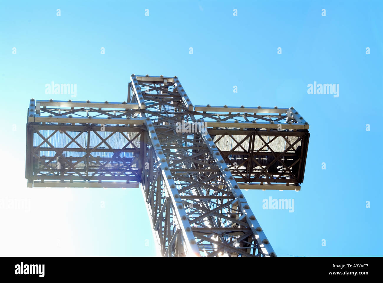 Jacques Cartier Cross Mount Royal Montreal Canada North America Stock ...