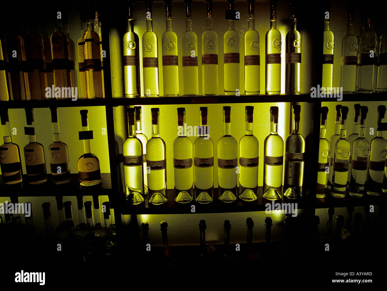Grappa bottles hi-res stock photography and images - Alamy
