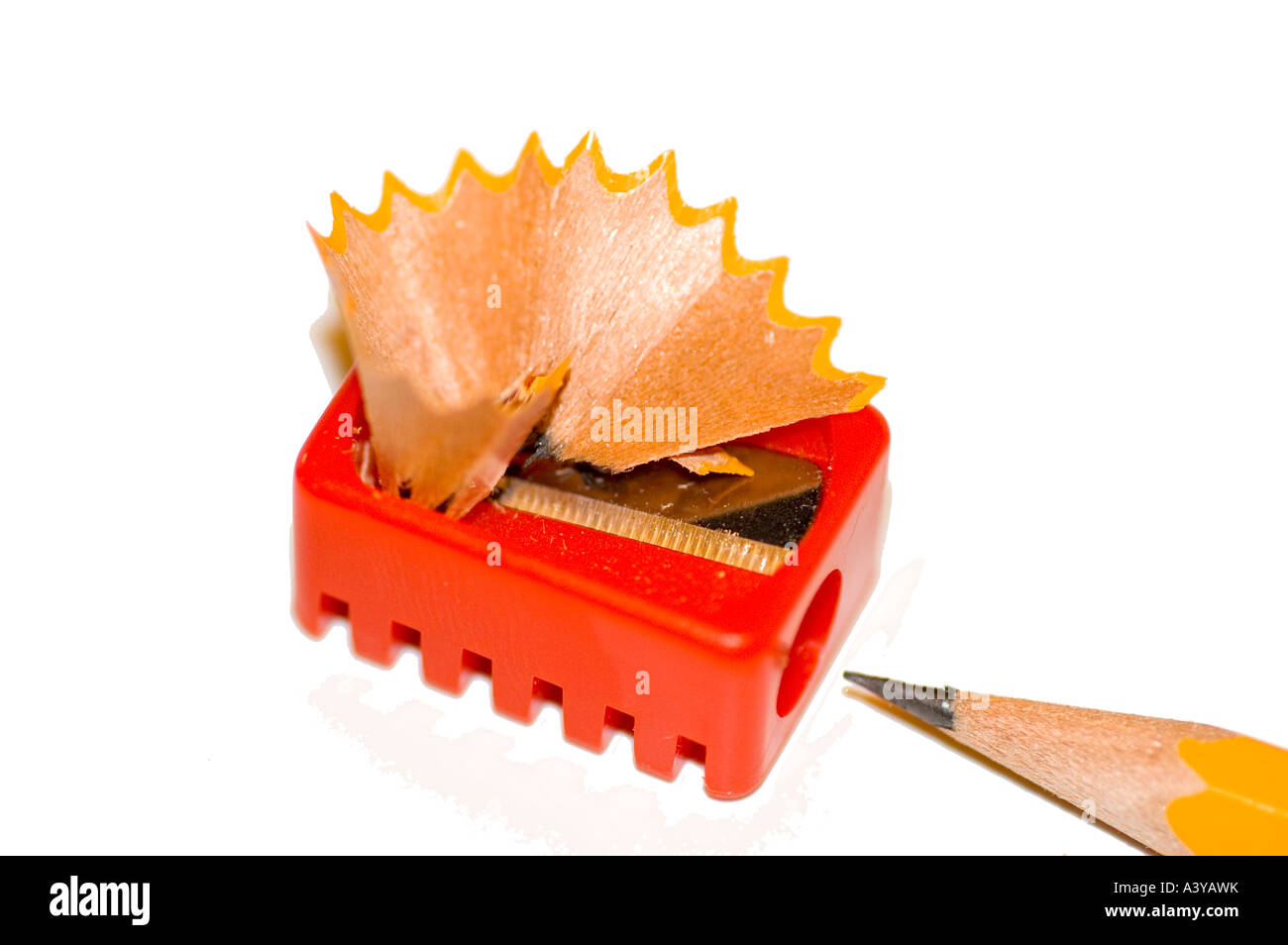 Pencil being Sharpened Stock Photo - Alamy