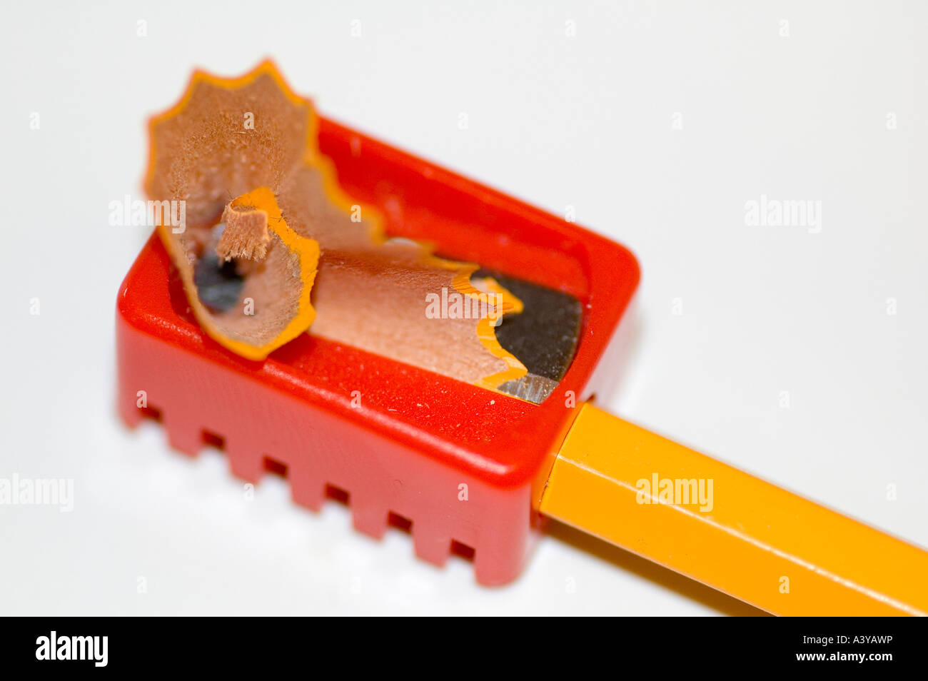 Pencil being Sharpened Stock Photo - Alamy