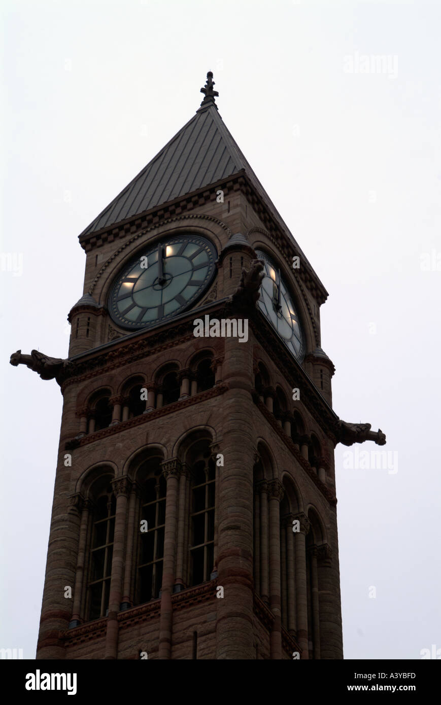 Tower old buildings architecture design downtown Toronto Canada North ...