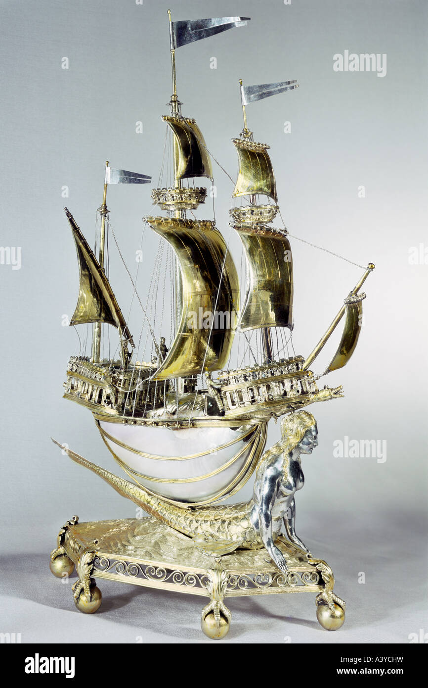 "fine arts, centre piece, "The Burleigh Nef", by Pierre le Flamand ...