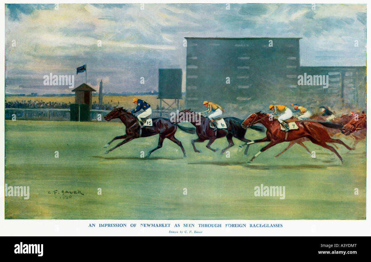 Horse racing 1930 hi-res stock photography and images - Alamy