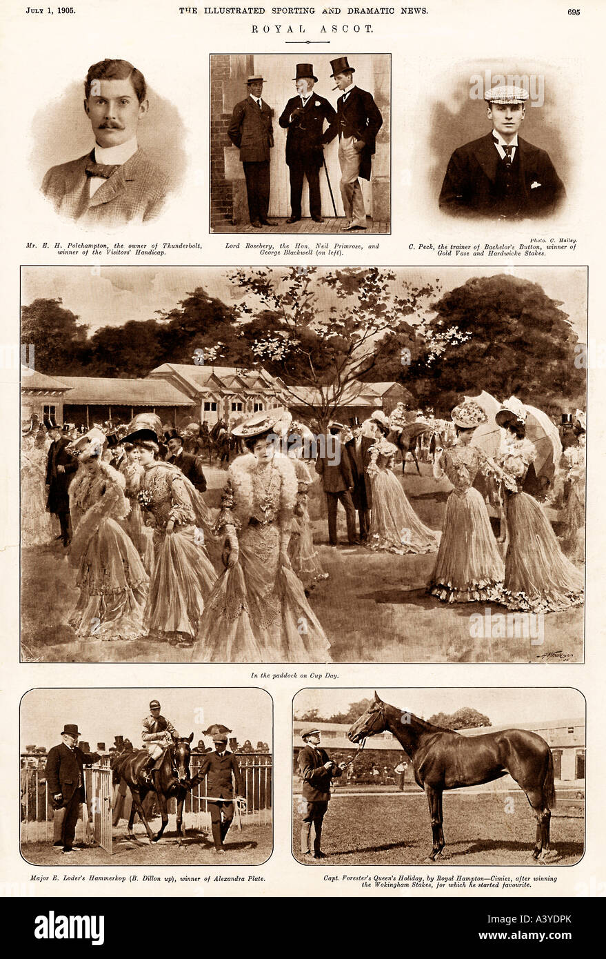 1900s fashion ascot hi-res stock photography and images - Alamy