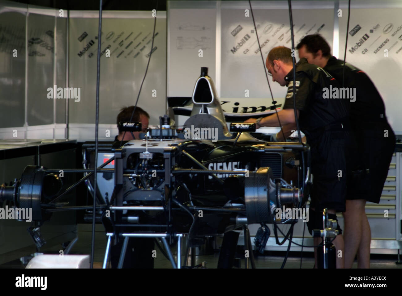 Inside pit garage hi-res stock photography and images - Alamy
