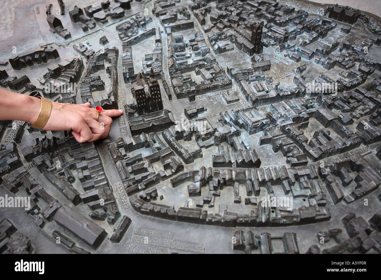 Town scale model Stralsund Germany Stock Photo - Alamy