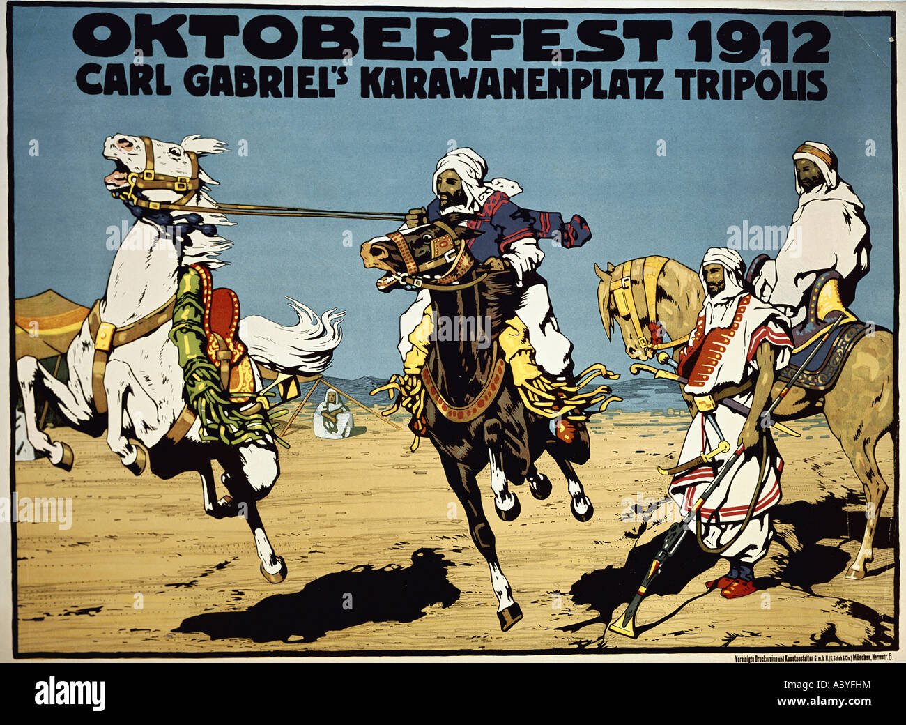 festivity, fairs, Oktoberfest, Carl Gabriel `s caravanserai Tripolis ...